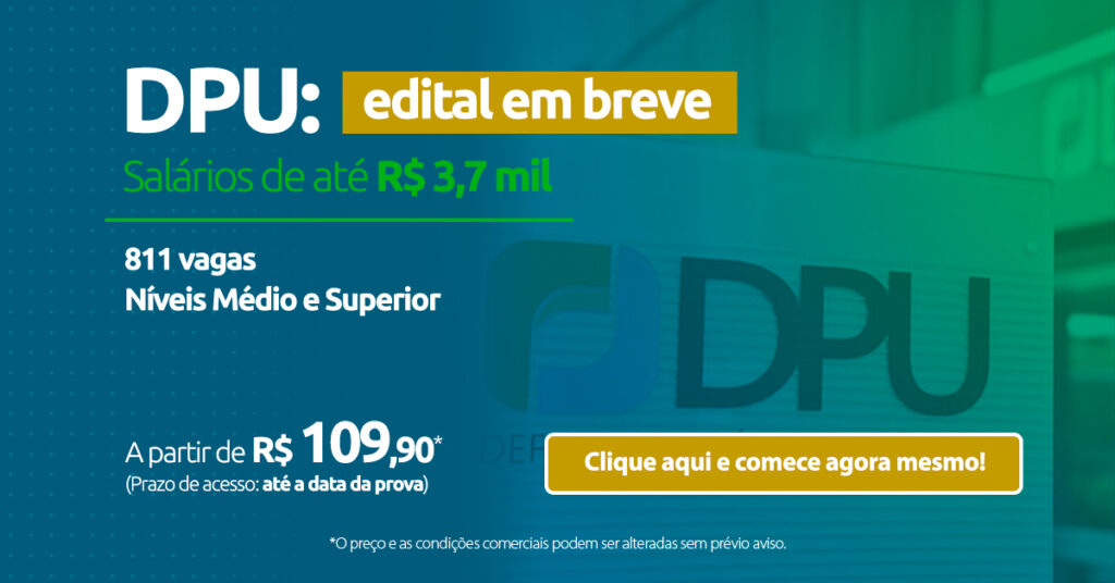 Concurso DPU: edital em breve - Blog Aprova Concursos - Notícias