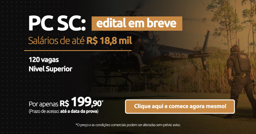 Concurso PC SC 2022: autorizadas 120 vagas! - Blog Aprova Concursos ...