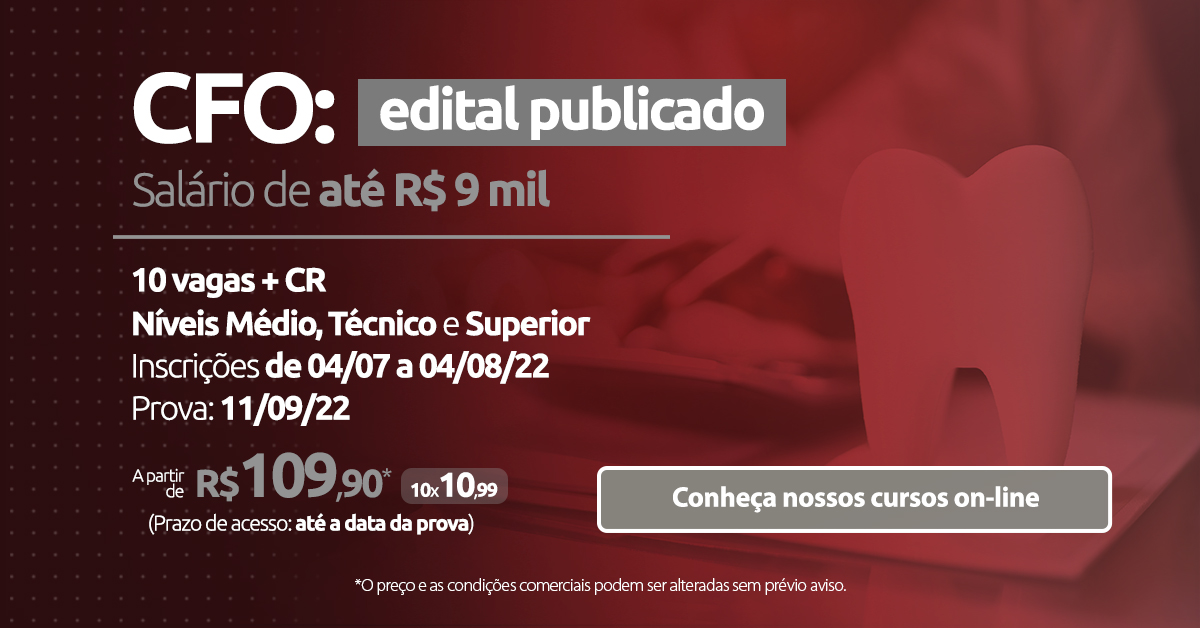 Concurso CFO: salários iniciais de até R$ 9 mil - Blog Aprova Concursos - Notícias