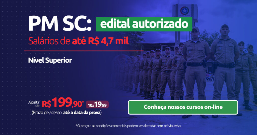 Concurso PM SC 2022: 550 vagas autorizadas- Blog Aprova Concursos ...