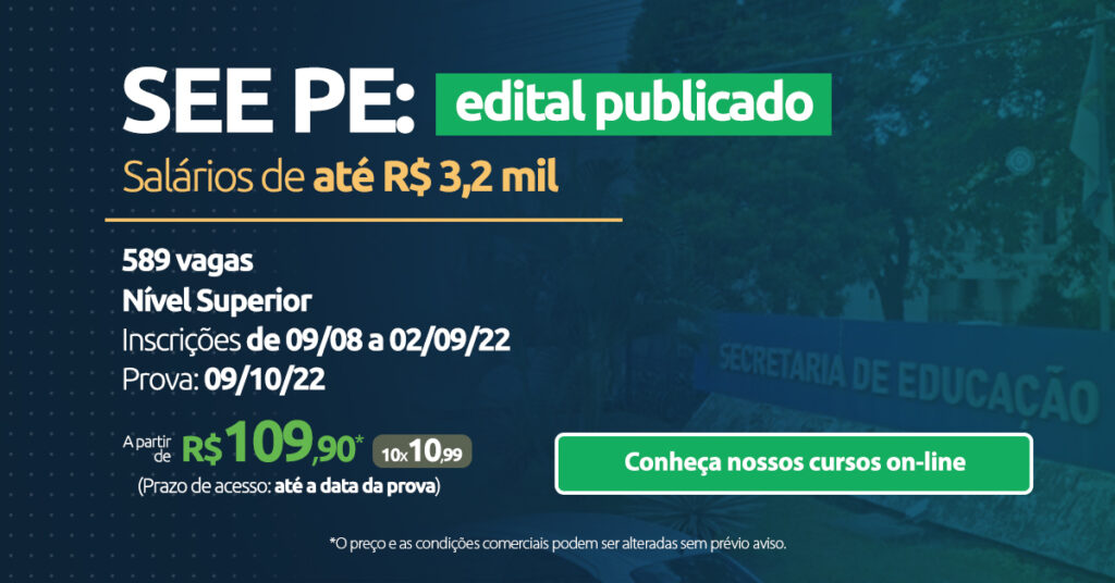 Concurso SEE PE: mais um edital publicado! - Blog Aprova Concursos ...