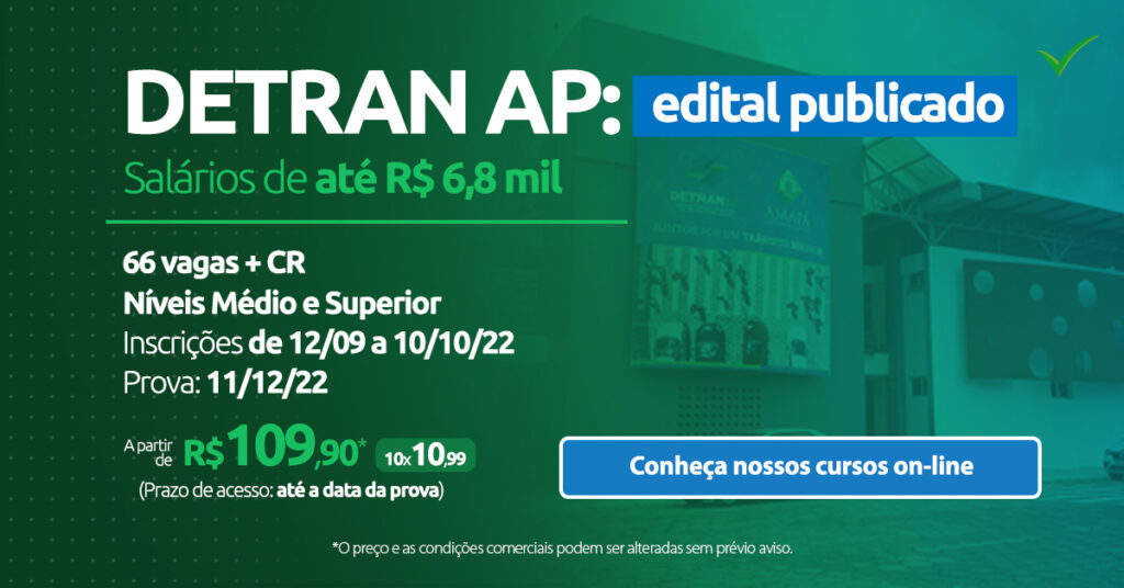 Concurso DETRAN AP: edital com 66 vagas - Blog Aprova Concursos - Notícias