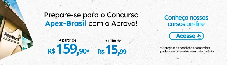 Concurso Apex-Brasil 2024: edital publicado com oportunidades de R$ 9 mil