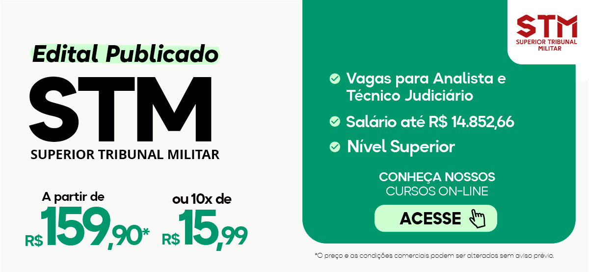 Confira aqui a concorrência para o concurso STM 2025: 163 mil inscritos!